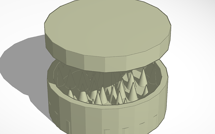 3D design "Herb" grinder - Tinkercad
