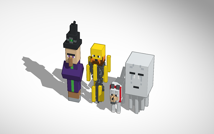 3D design Minecraft Mobs - Tinkercad