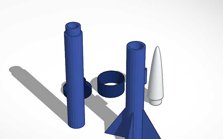 3D design Rocket Project | Tinkercad