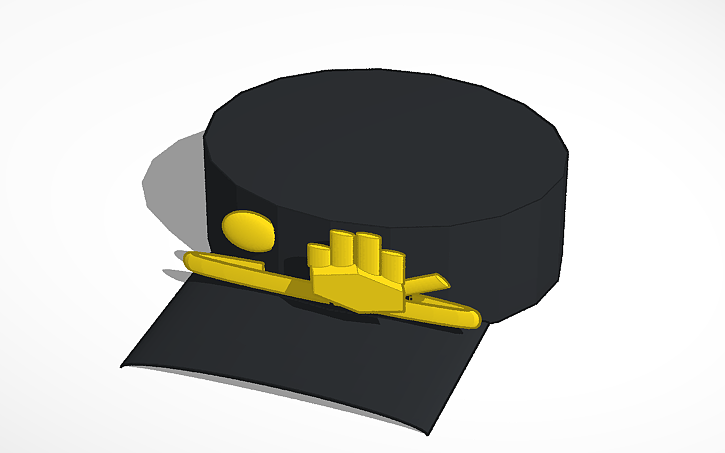 3D design Jotaro Kujo hat - Tinkercad