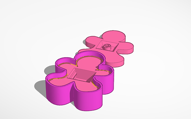 3D design Gingy clicky fidget - Tinkercad