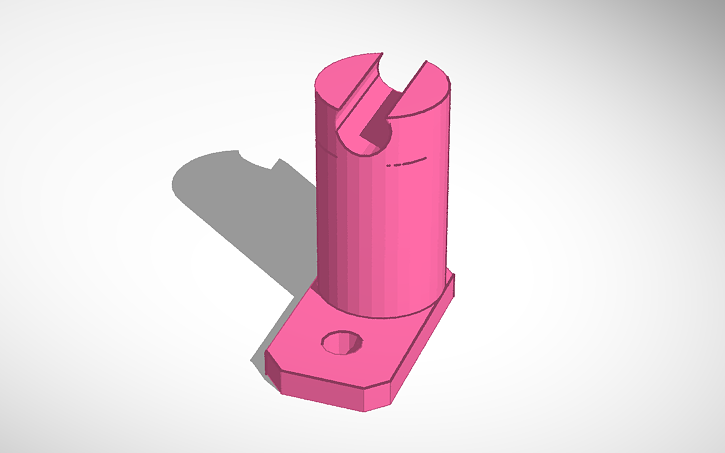 3D design 6mm Vertical Filament Tube Holder - Tinkercad