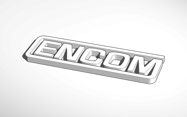 3D design TRON Encom logo | Tinkercad