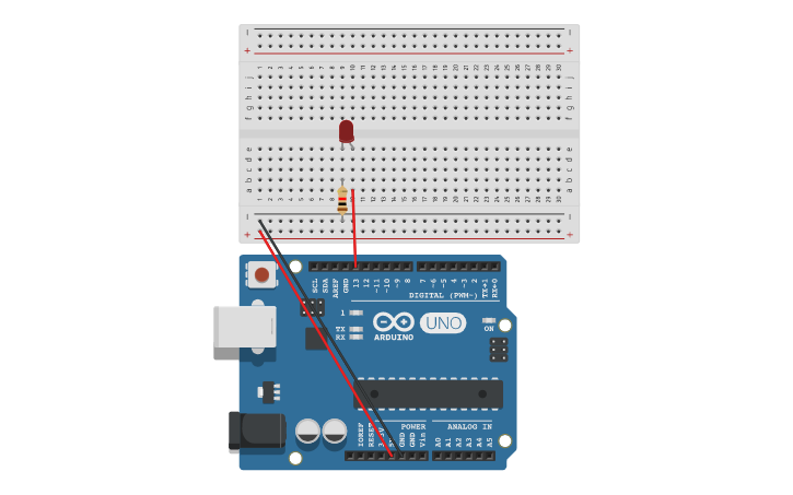 Circuit design Build a Simple Circuit (Simulator) - Tinkercad
