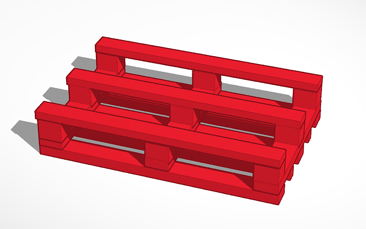3D design pallet - Tinkercad