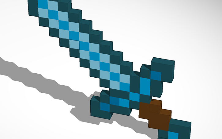 3D design Minecraft Sword | Tinkercad