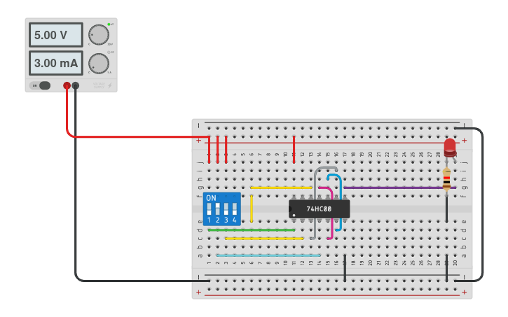 Circuit design 2-1 Multiplexer - Tinkercad