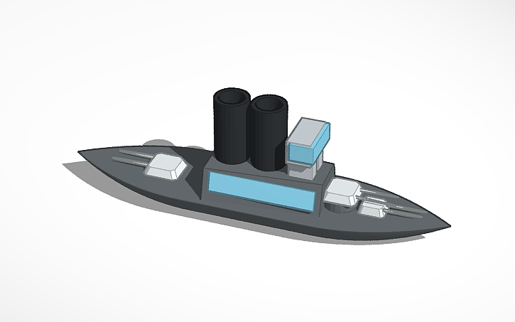 3D design ship - Tinkercad