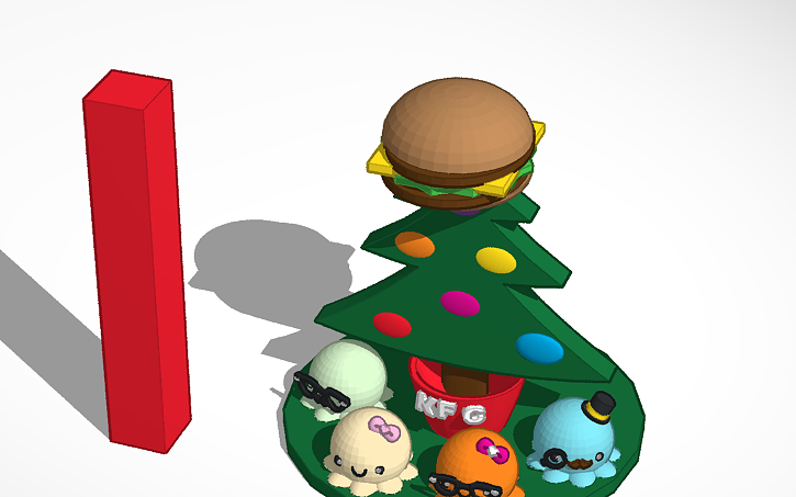3D design HASSEEANAH POLANCO-Navidad con mi KFC UwU - Tinkercad