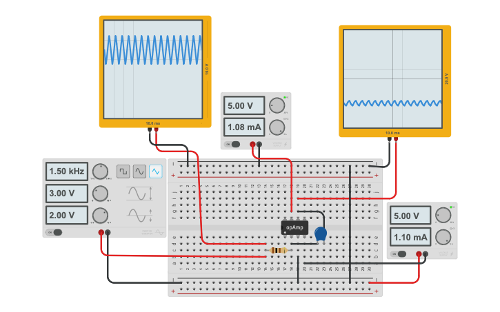 Circuit Design Percobaan 2 Tinkercad