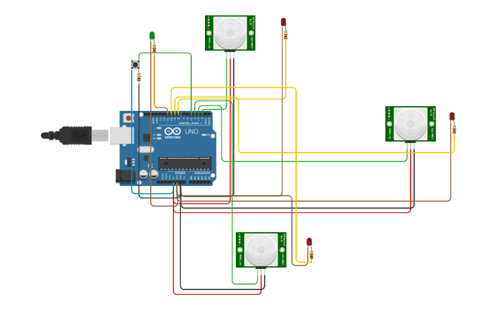 Circuit design ALARM!!! - Tinkercad