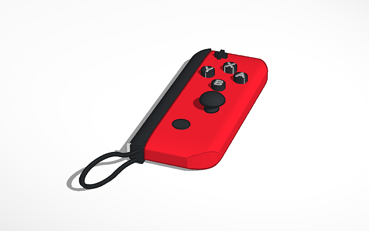 3D design Nintendo Switch Controller Red - Tinkercad