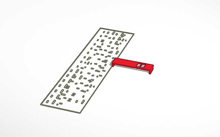 3D design Cryptic calendar - Tinkercad