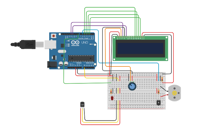 Circuit design Project IoT - Tinkercad