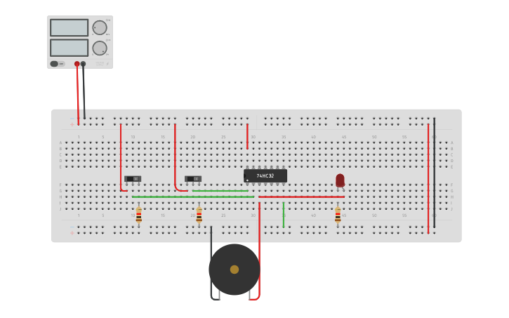 Circuit design door bell (EX-2) | Tinkercad