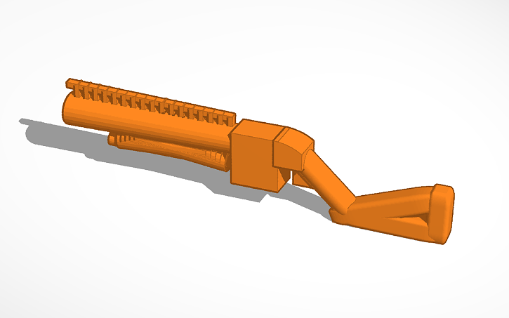 3D design lego shot gun - Tinkercad