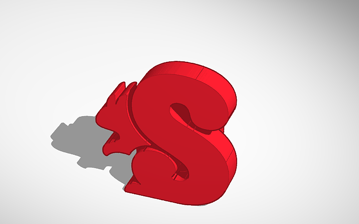 3D design Squirrel Woggle - Tinkercad