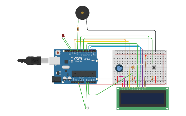 Circuit design tema proiect VTSC | Tinkercad