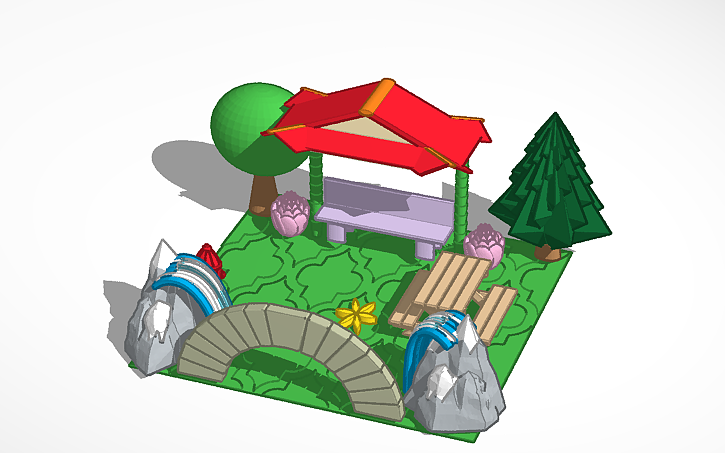 3D design Garden - Tinkercad