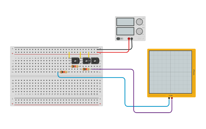 Circuit design Square wave - Tinkercad