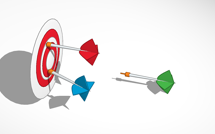 3D design darts and target! | Tinkercad