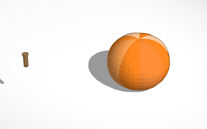 3D design Pumpkin - Tinkercad