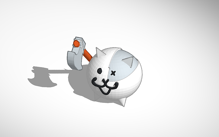 3D design Axe cat - Tinkercad