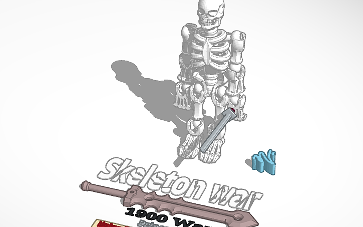 3D design The Human Skeleton - Tinkercad