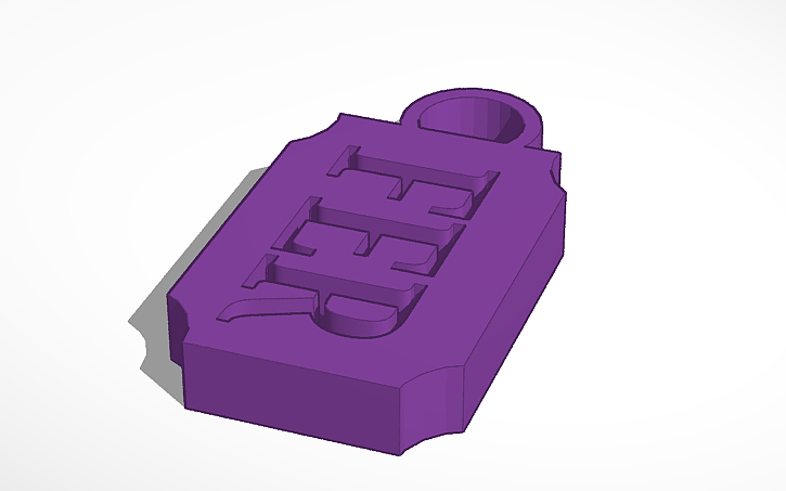 3D design Key chain | Tinkercad