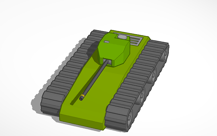 3D design Tank - Tinkercad
