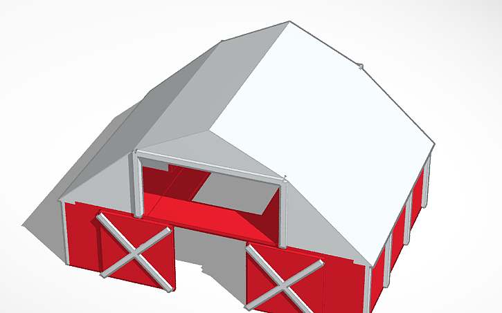 3D design Classic Barn - Tinkercad