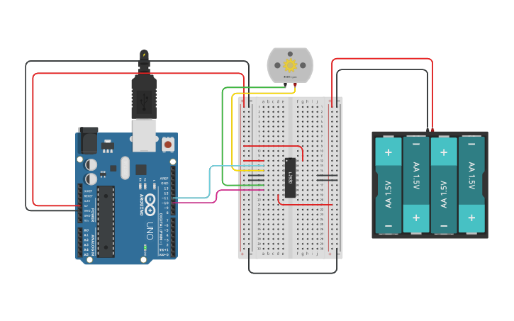 Circuit Design Motor Lecture Tinkercad