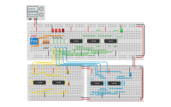 Circuit Design Nand Nor Tinkercad