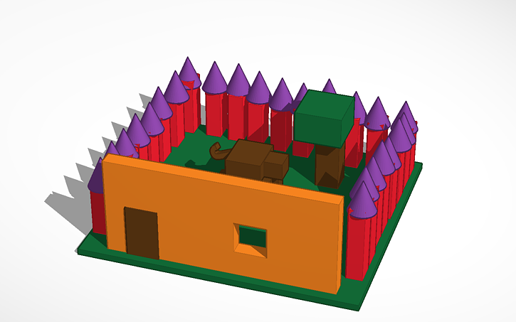 3D design backyard | Tinkercad