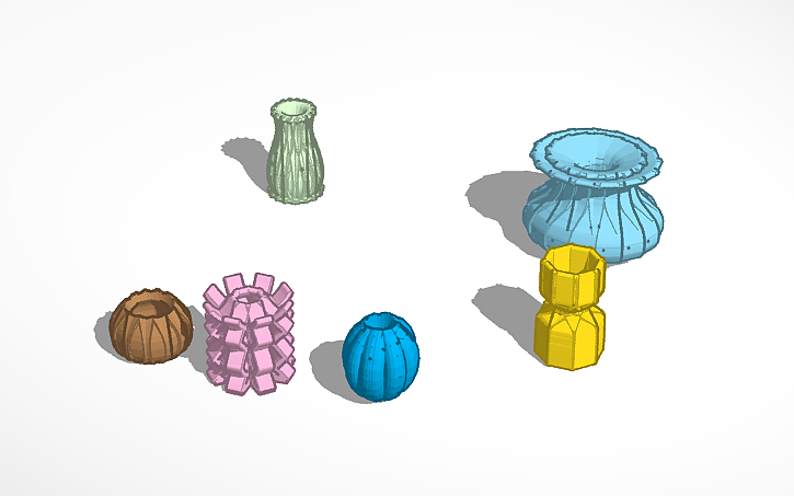 3D design flower vase - Tinkercad