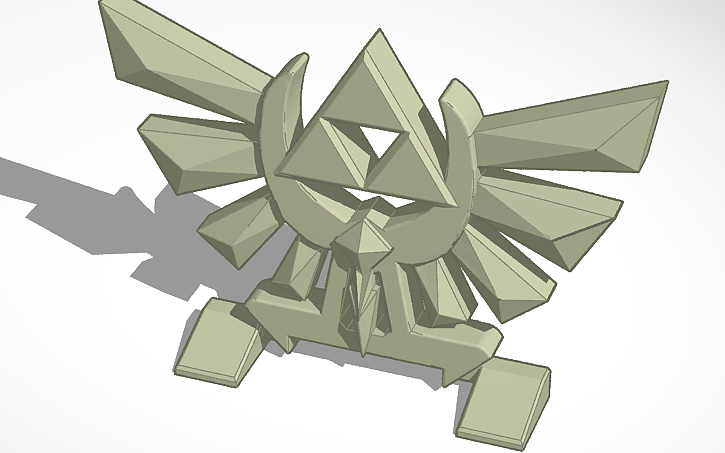 3d Design Zelda Simbolo Tinkercad