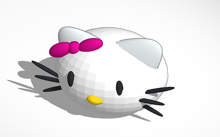 3D design Hello Kitty - Tinkercad