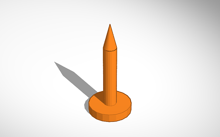 3D design Nail - Tinkercad