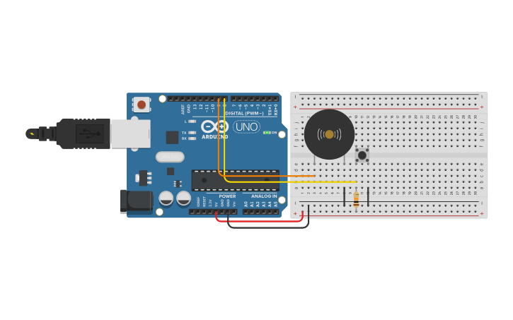 Circuit design Super Mario - Tinkercad