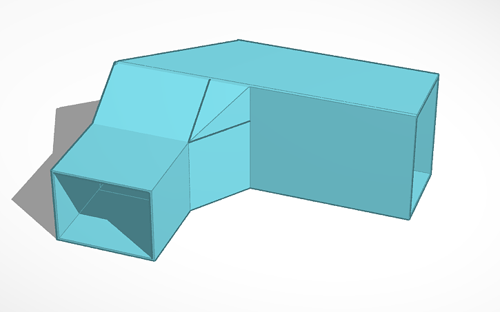 3D design Downspout Deck - Tinkercad