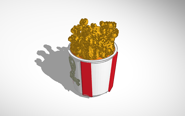 3D design KFC BUCKET - Tinkercad