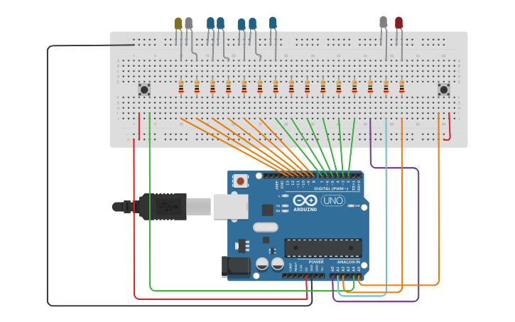 Circuit Design Juego De Ping Pong Arduino Tinkercad
