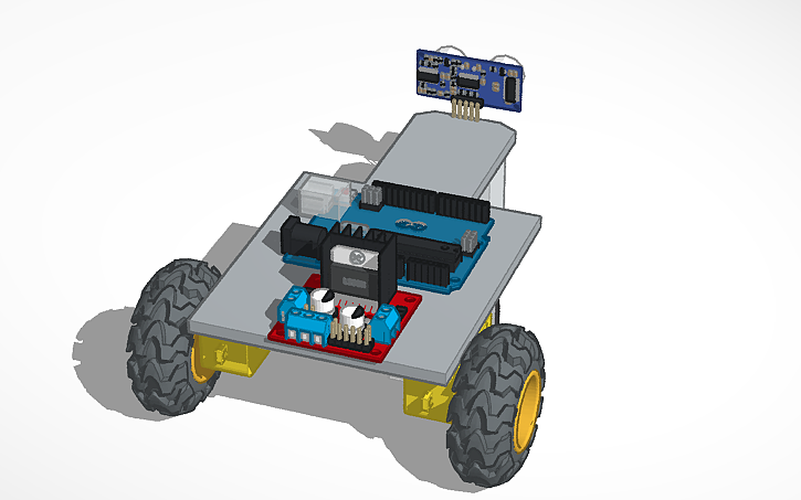 3d Design Obstacle Avoiding Robot Kuldeep Ghatol Tinkercad