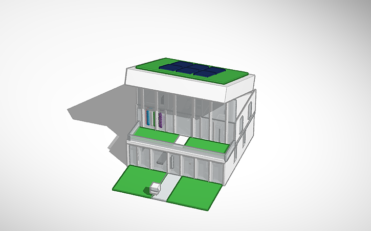3D design Eco friendly house 1 - Tinkercad