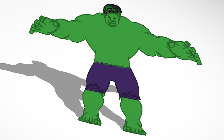 3D design Weird Hulk (Click on this To See It) - Tinkercad