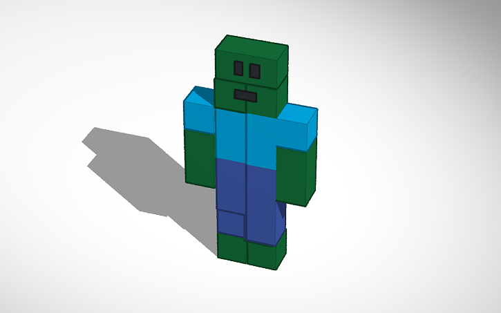 3D design Minecraft Zombie | Tinkercad