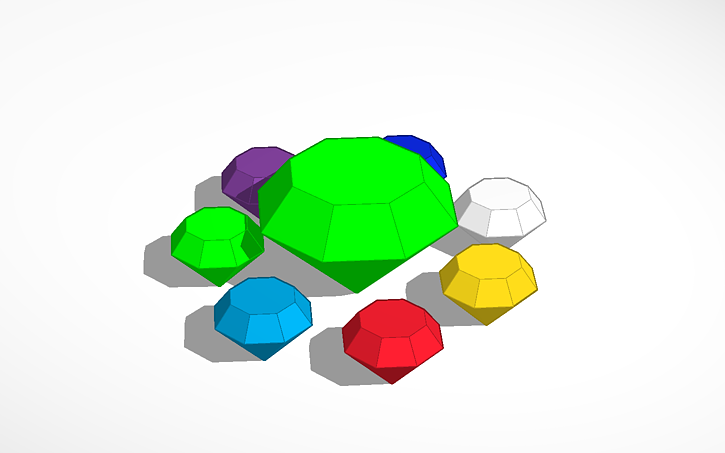 3D design Chaos Emeralds | Tinkercad