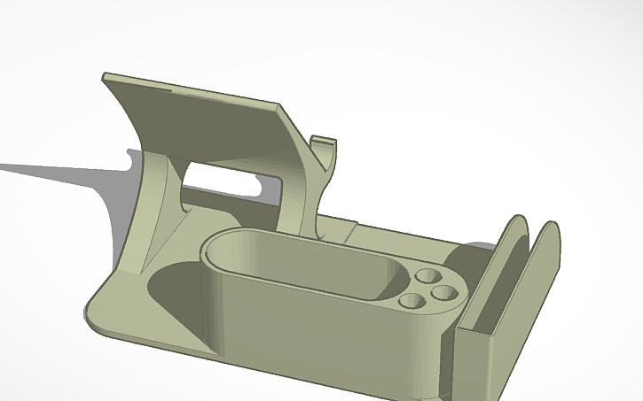 3D design multi-utility pen stand - Tinkercad