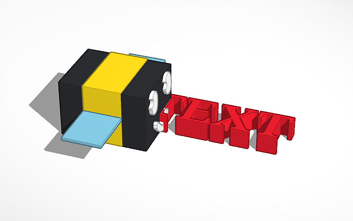 3D design Basic bee from bee swarm simulator - Tinkercad