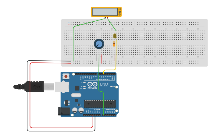 Circuit Design Arduino Uno Potentiometer And Led Tinkercad